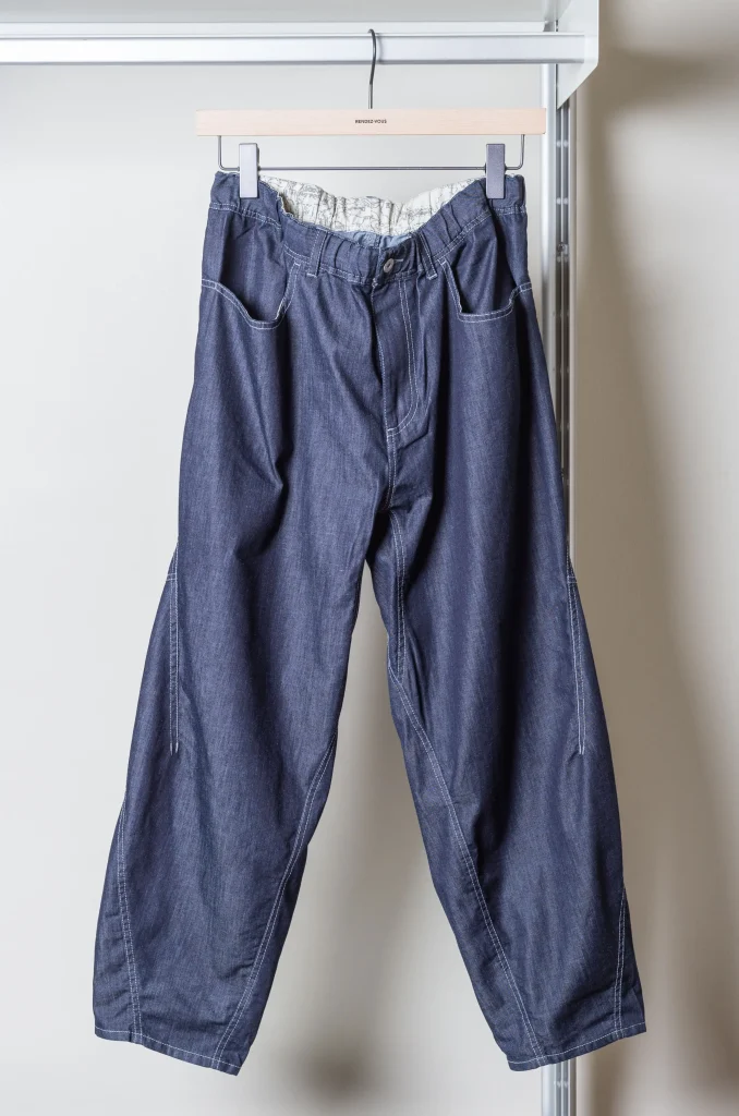And Wander - Dry Easy Denim Wide Pants Navy - Rendez-vous Store