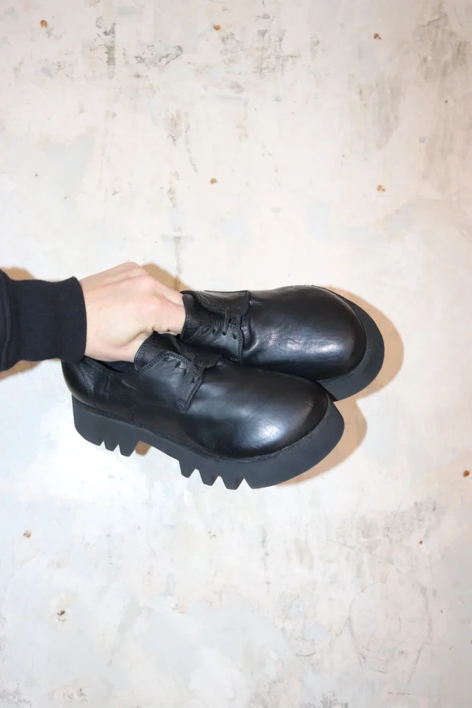 GUIDI Zoomorphic Derby ZO02V Black